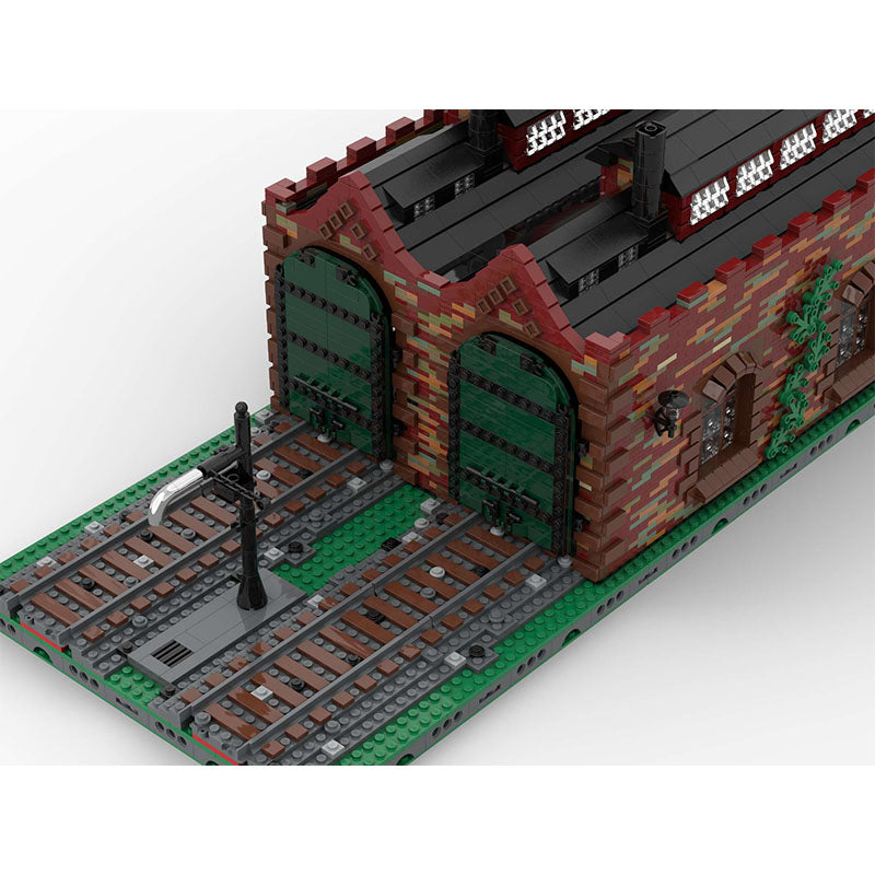 MOC-75755 Two-bay Train Power Station Engine Shed – godbricks