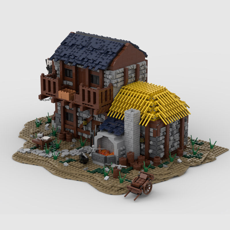 MOC-42378 Medieval Blacksmith House – godbricks